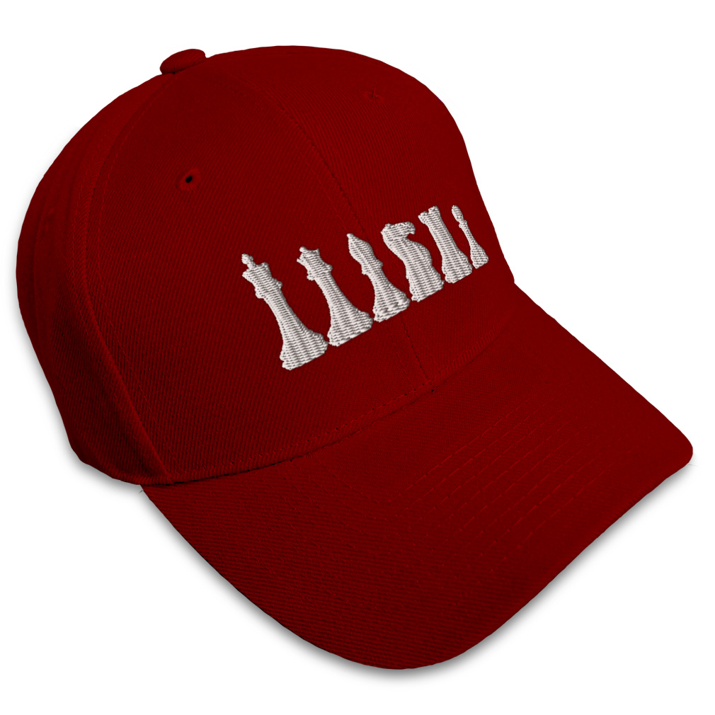 Baseball Cap Chess Set White Embroidery Acrylic Dad Hats for Men ...