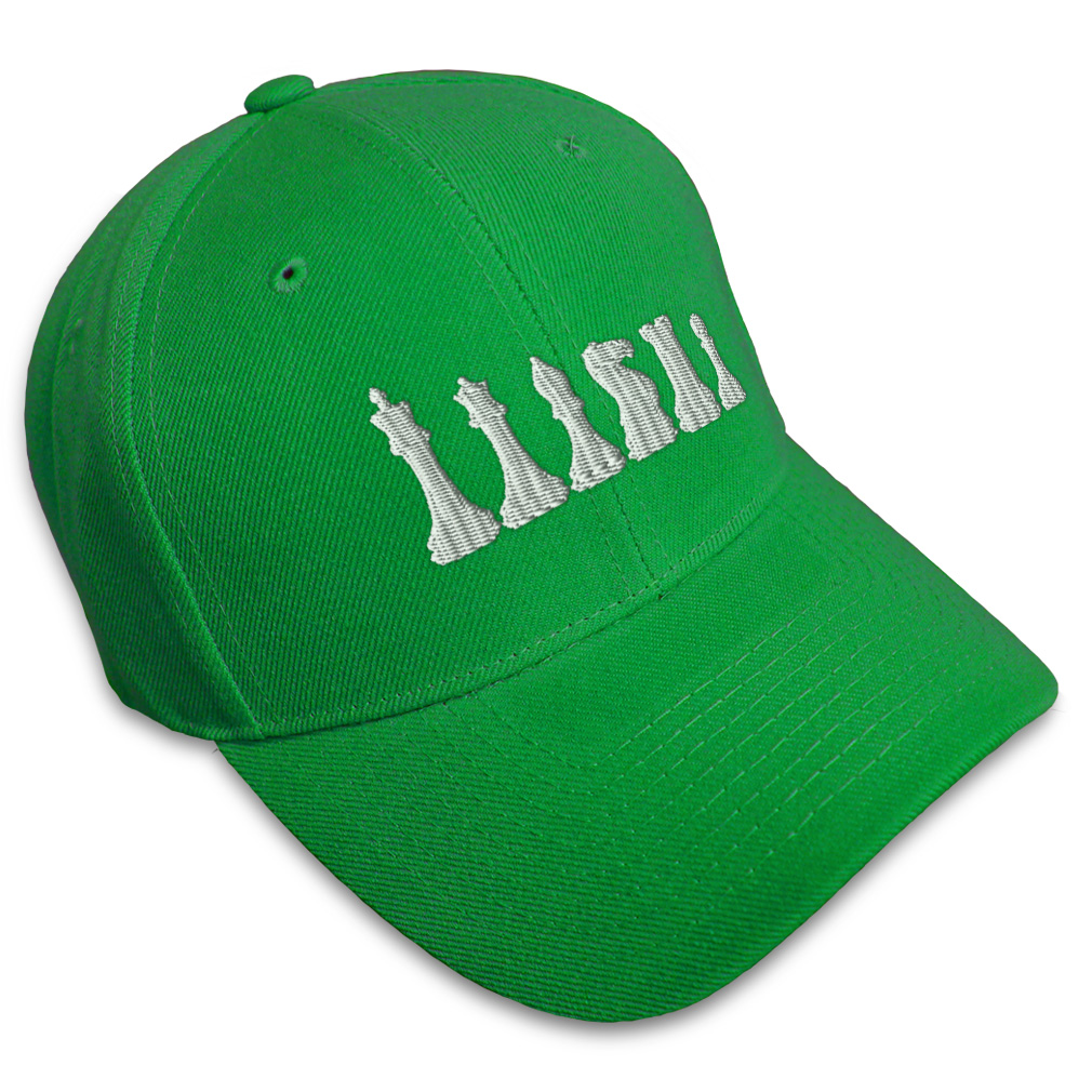 Baseball Cap Chess Set White Embroidery Acrylic Dad Hats for Men ...