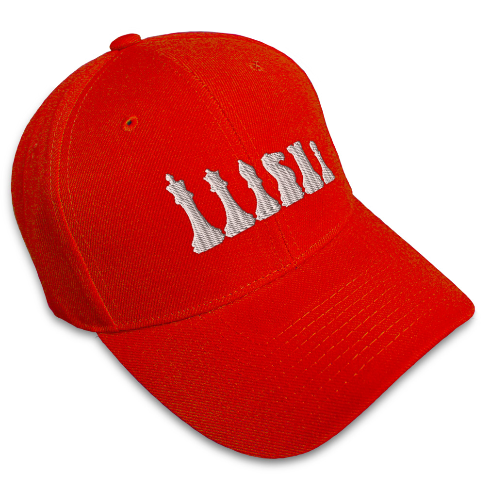 Baseball Cap Chess Set White Embroidery Acrylic Dad Hats for Men ...