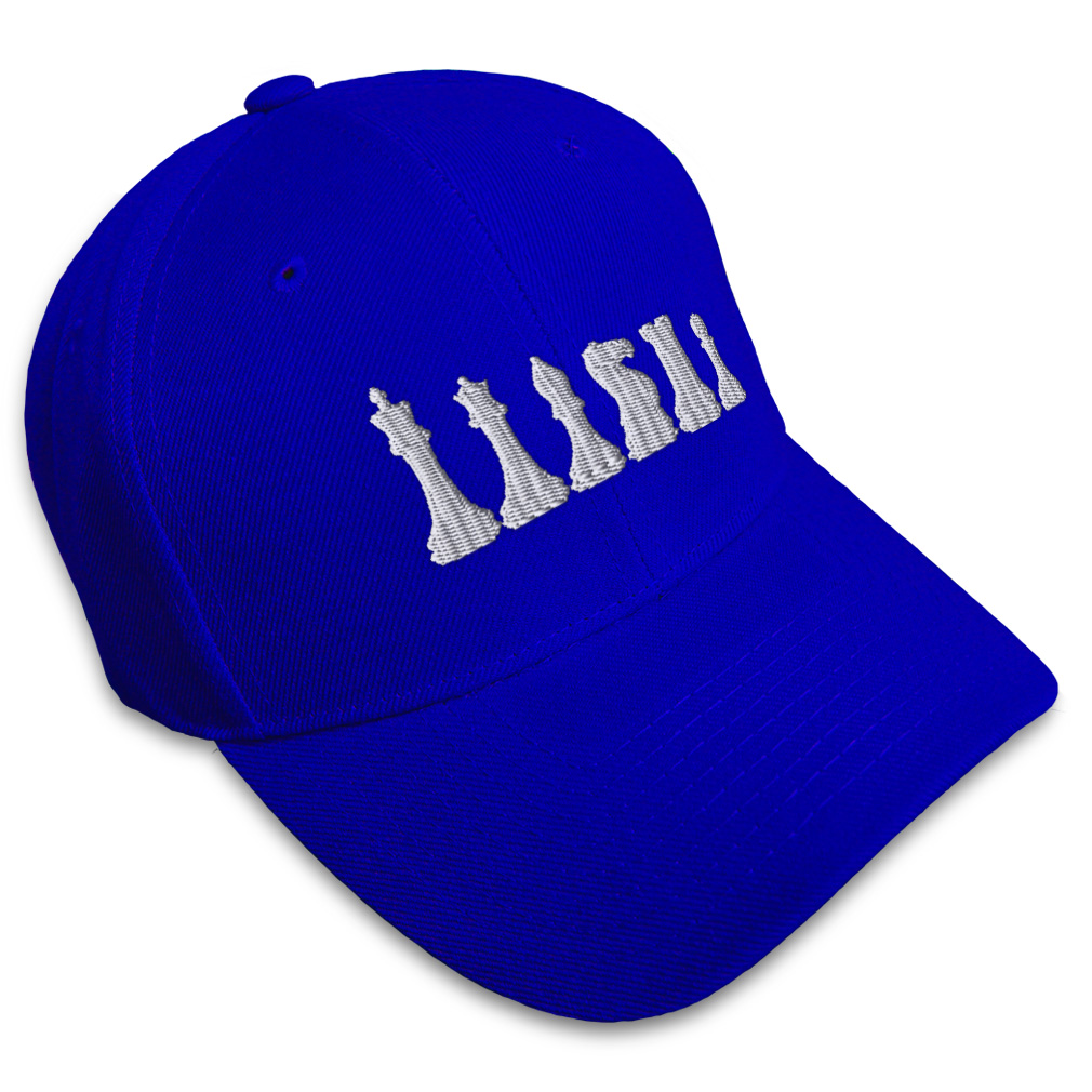 Baseball Cap Chess Set White Embroidery Acrylic Dad Hats for Men ...