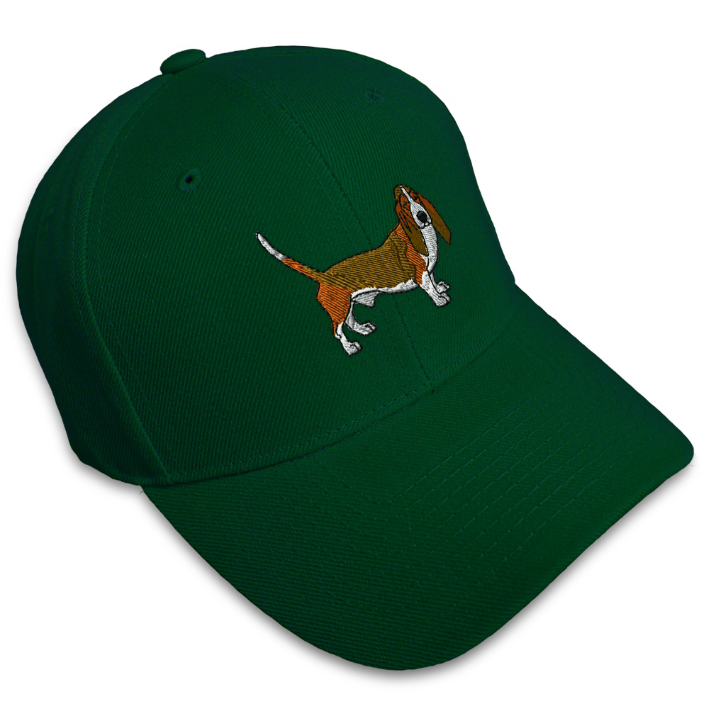 Baseball Cap Basset Hound B Embroidery Acrylic Dad Hats for Men & Women ...