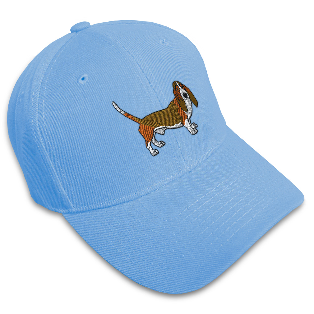 Baseball Cap Basset Hound B Embroidery Acrylic Dad Hats for Men & Women ...