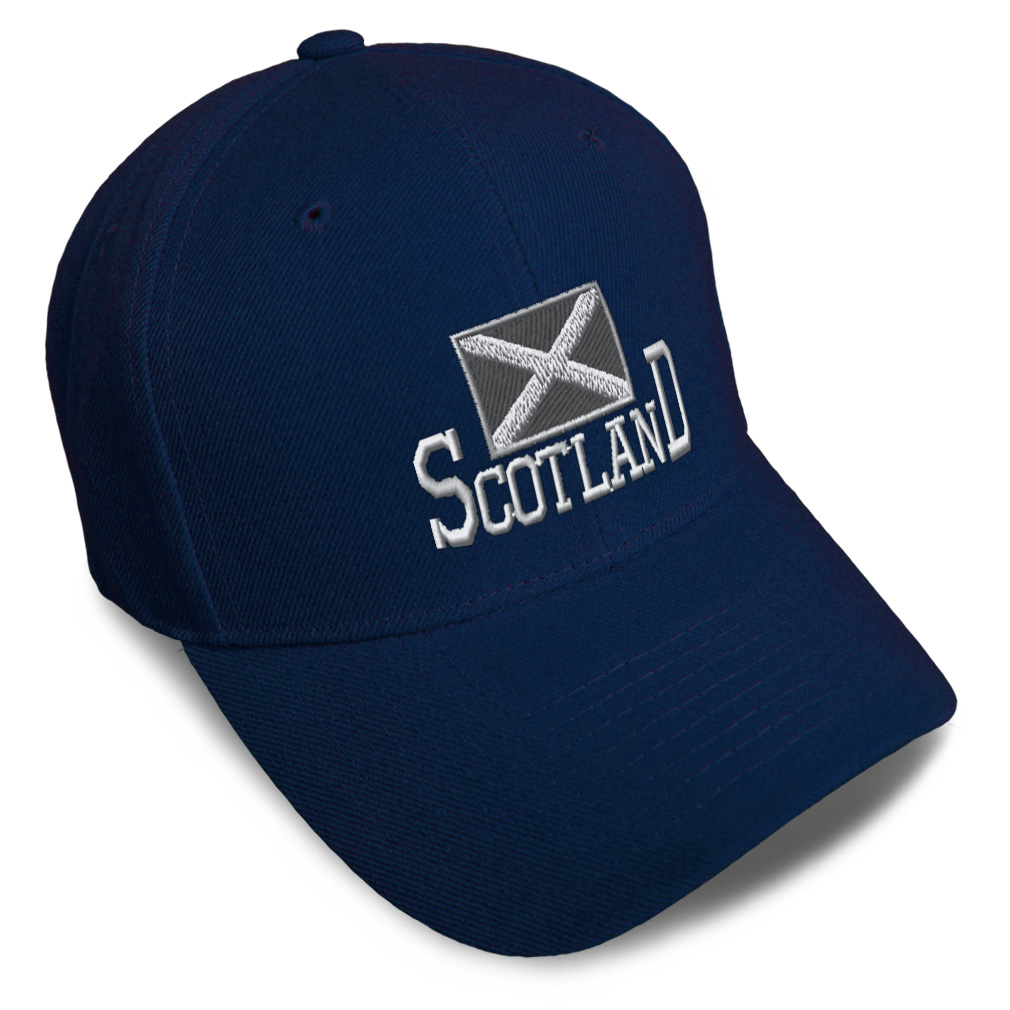 Baseball Cap Scotland Flag Scottish Black Embroidery Dad Hats for Men ...