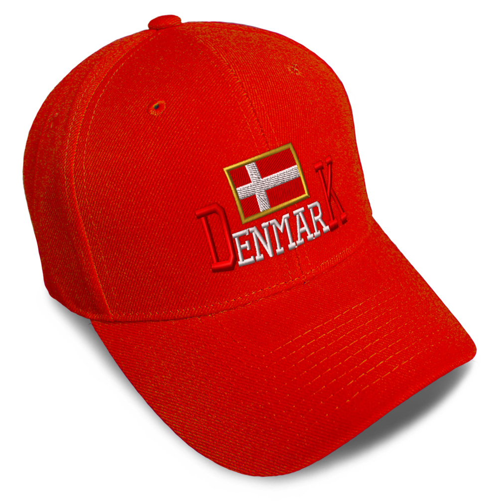 Baseball Cap Denmark Flag Danish A Embroidery Dad Hats for Men & Women ...