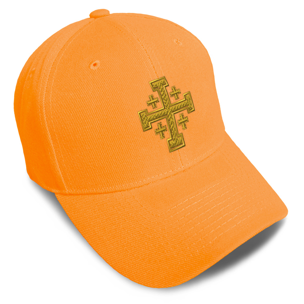 Baseball Cap Jerusalem Cross Crusader C Embroidery Dad Hats for Men ...
