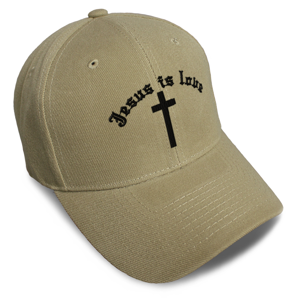 Baseball Cap Christian Cross Jesus Is Love Embroidery Dad Hats for Men ...