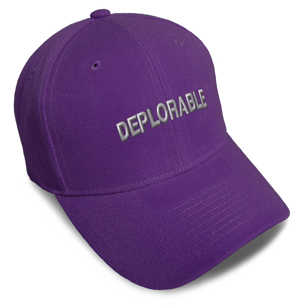 Baseball Cap Destruction Word Deplorable A Embroidery Dad Hats for Men ...