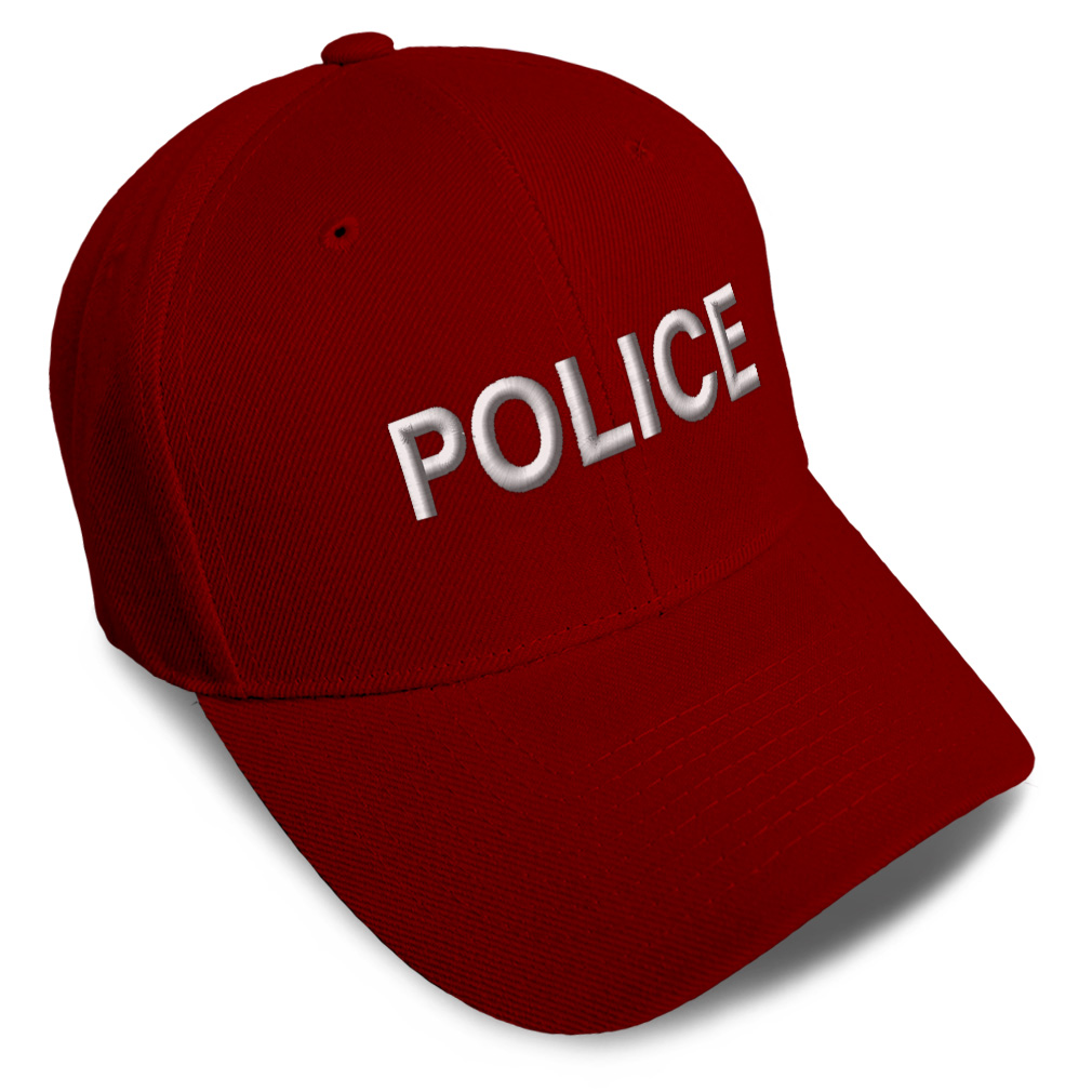 Baseball Cap Police Block Style Job Office Dad Hats for Men & Women 1 ...