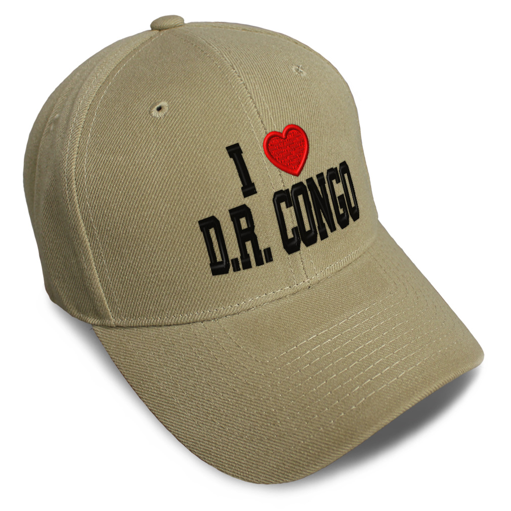 Baseball Cap I Love D.R. Congo Dad Hats for Men & Women Strap Closure 1 ...