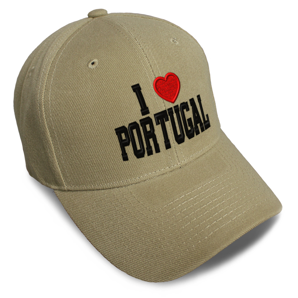 Baseball Cap I Love Portugal Dad Hats for Men & Women Strap Closure 1 ...