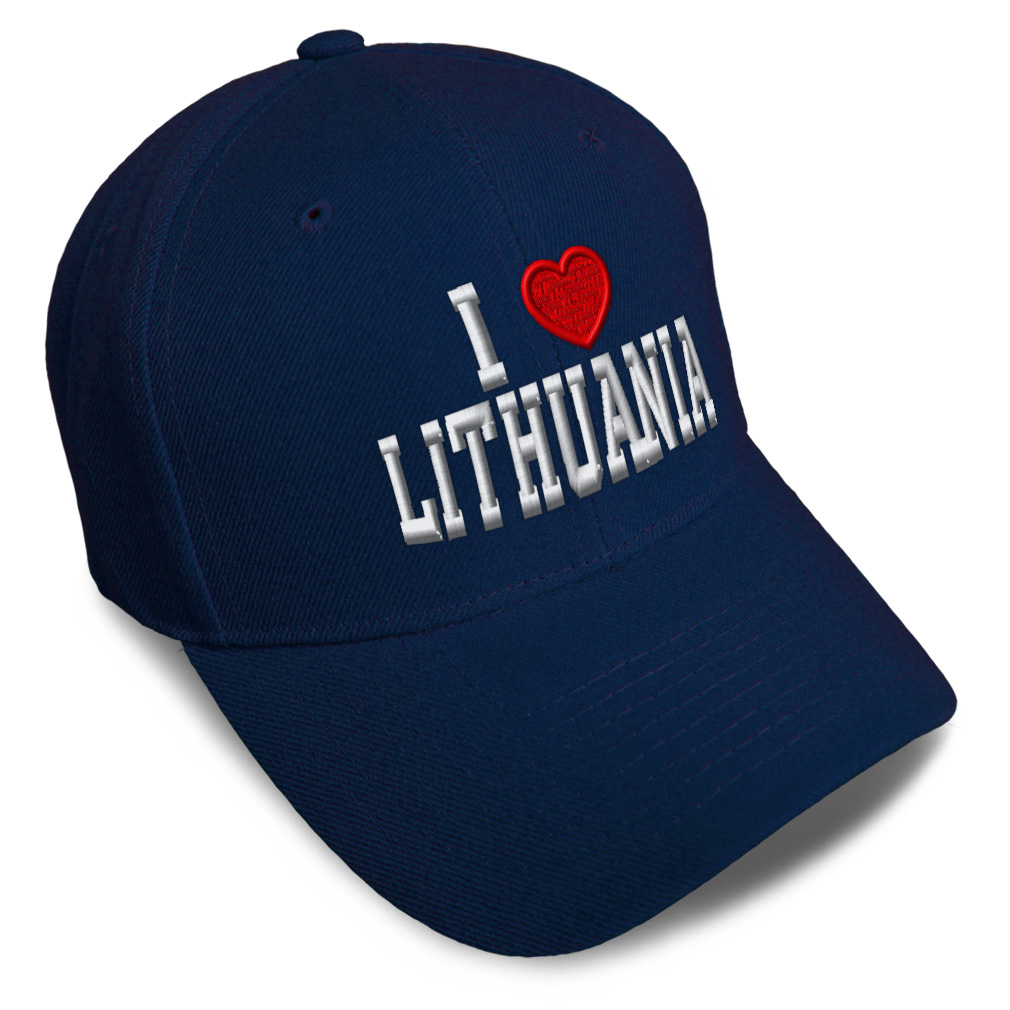 Baseball Cap I Love Lithuania Dad Hats for Men & Women Strap Closure 1 ...