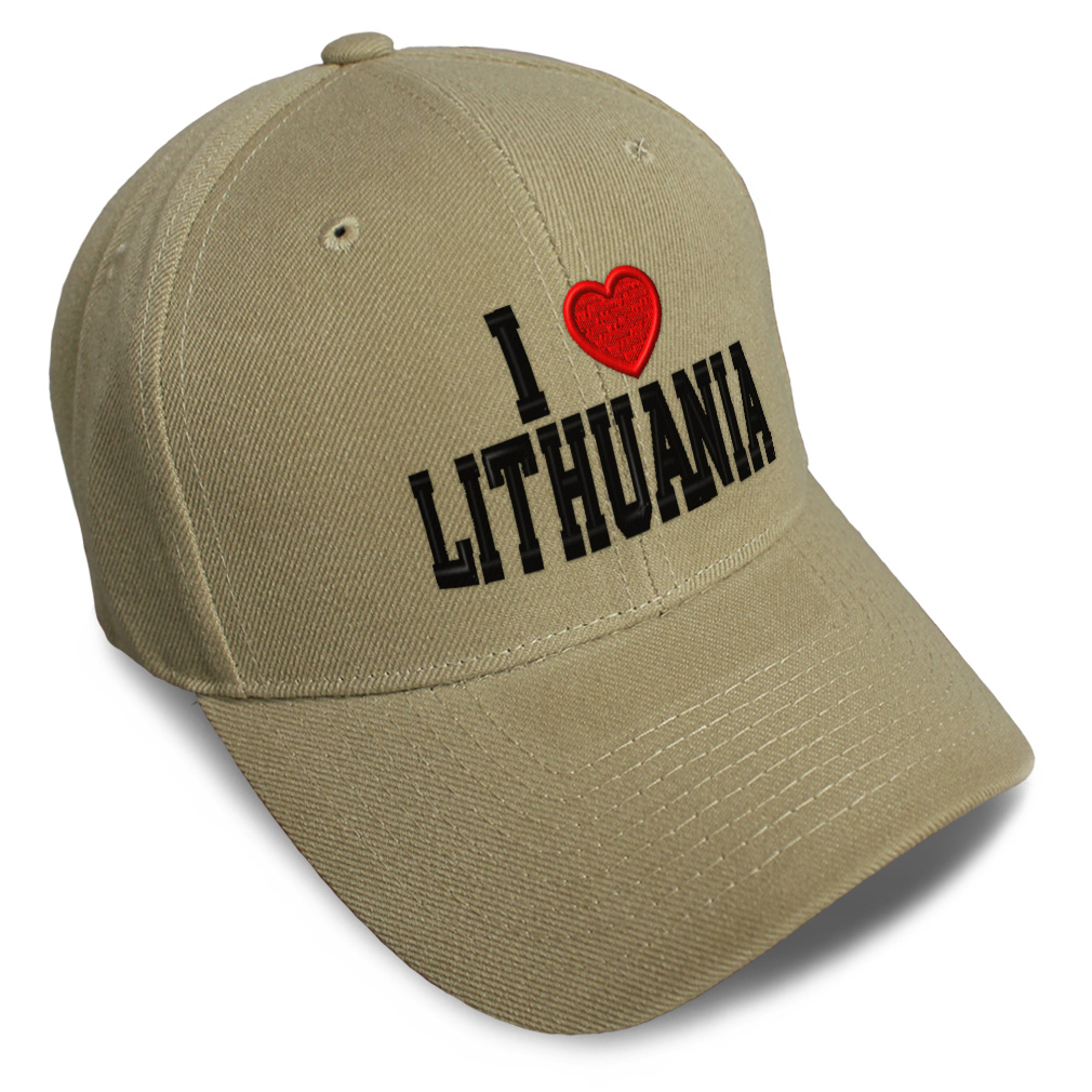 Baseball Cap I Love Lithuania Dad Hats for Men & Women Strap Closure 1 ...