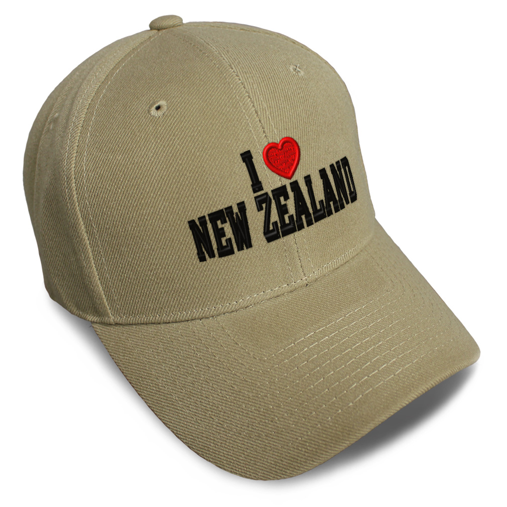 Baseball Cap I Love New Zealand Dad Hats for Men & Women Strap Closure ...