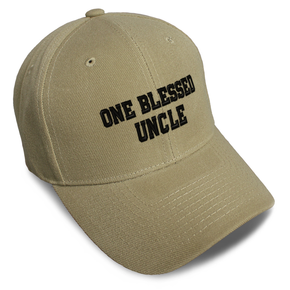 Baseball Cap 1 Blessed Uncle Blessed Family A Thankful Dad Hats for Men ...