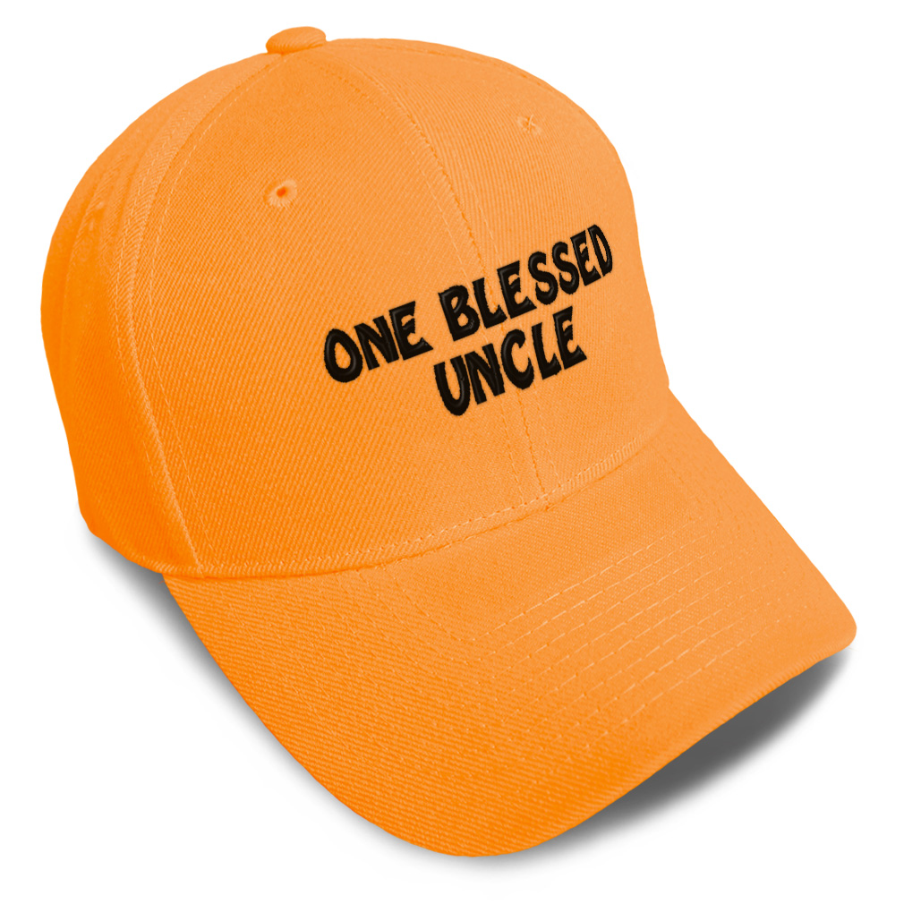 Baseball Cap 1 Blessed Uncle Blessed Family C Thankful Dad Hats for Men ...
