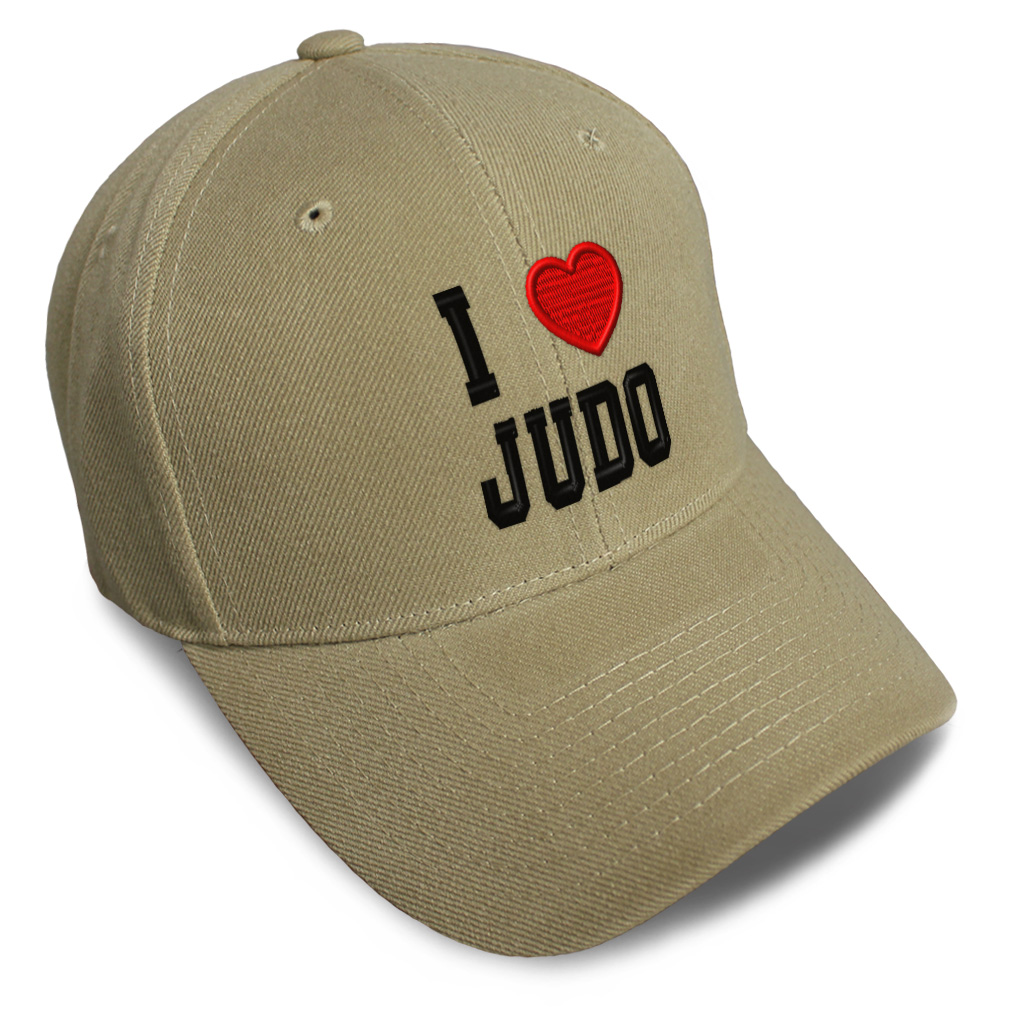 Baseball Cap I (Love) Judo Red Heart Sports Lovers Judo Dad Hats for ...