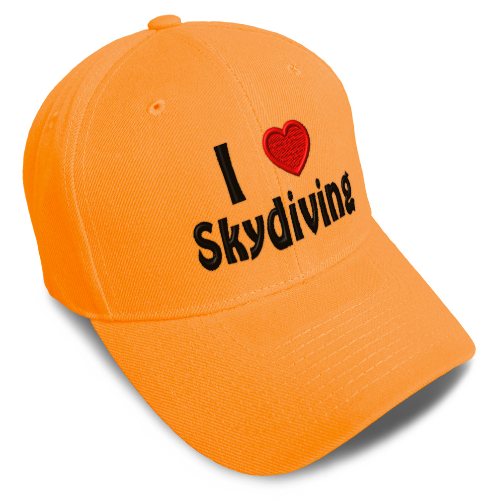 Baseball Cap I (Love) Skydiving Red Heart Hobbies Lovers Skydiving ...