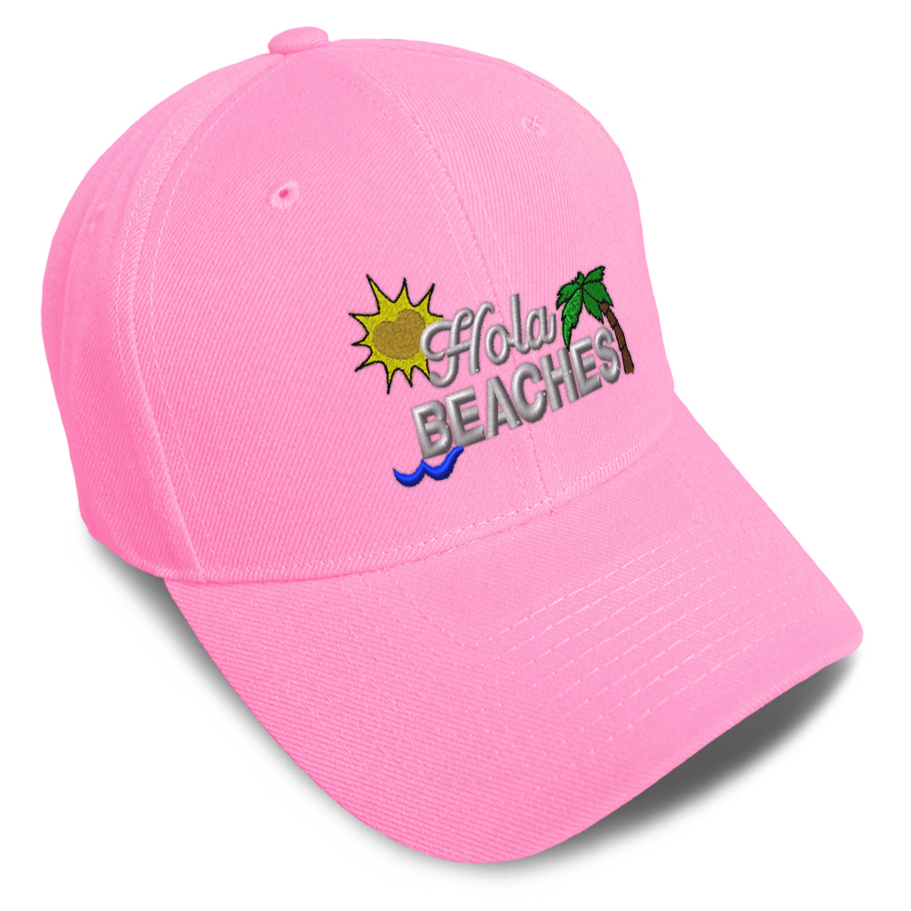 Baseball Cap Hola Beaches Acrylic Ocean Beach Dad Hats for Men & Women ...
