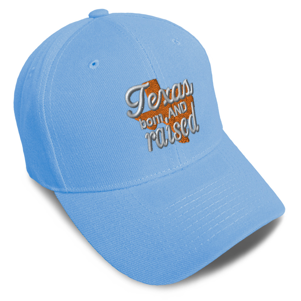 Baseball Cap Texas Born and Raised Austin Houston Dad Hats for Men ...