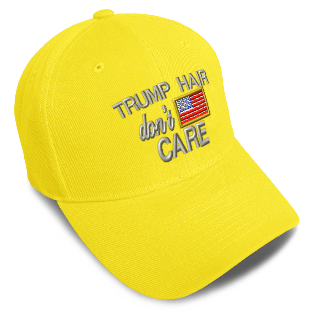 Baseball Cap Trump Hair Don'T Care Donald Haircut Dad Hats for Men ...