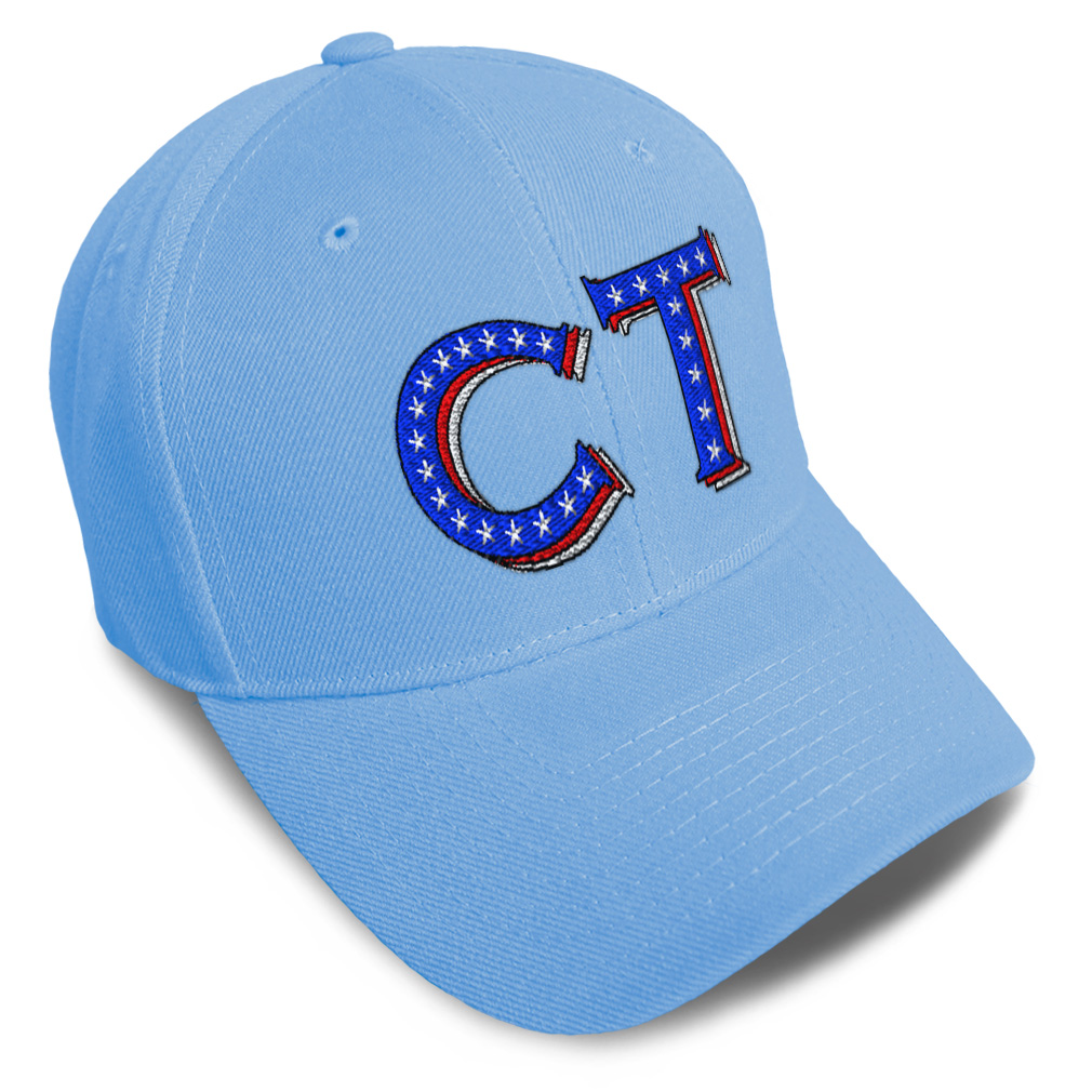 Baseball Cap Connecticut Blue Flag Stars Bridgeport Dad Hats for Men ...