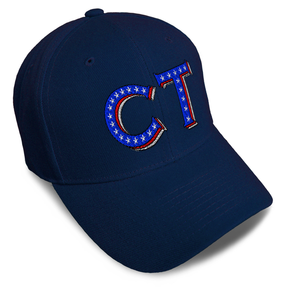 Baseball Cap Connecticut Blue Flag Stars Bridgeport Dad Hats for Men ...