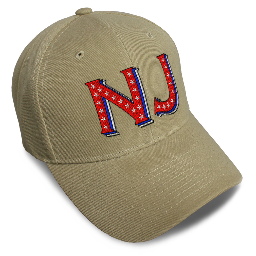 Baseball Cap New Jersey Red Flag Stars Newark State Dad Hats for Men ...