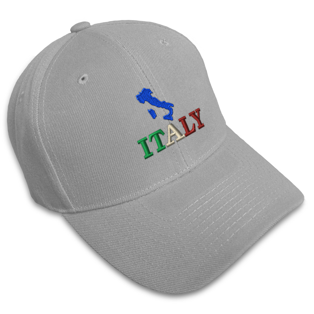 Baseball Cap Italy Flag Italian Map Embroidery Dad Hats for Men & Women ...