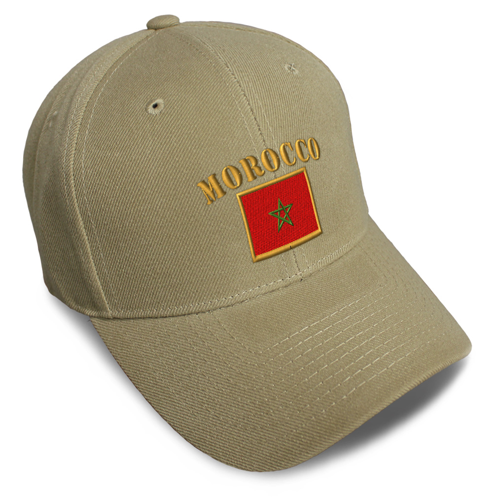 Baseball Cap Morocco Flag Embroidery Acrylic Dad Hats for Men & Women 1 ...