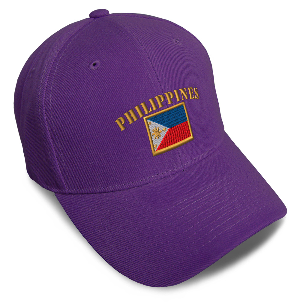 Baseball Cap Philippines Flag Embroidery Acrylic Dad Hats for Men ...
