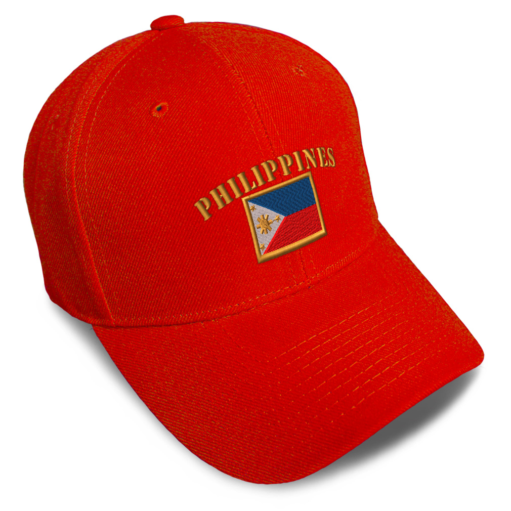 Baseball Cap Philippines Flag Embroidery Acrylic Dad Hats for Men ...