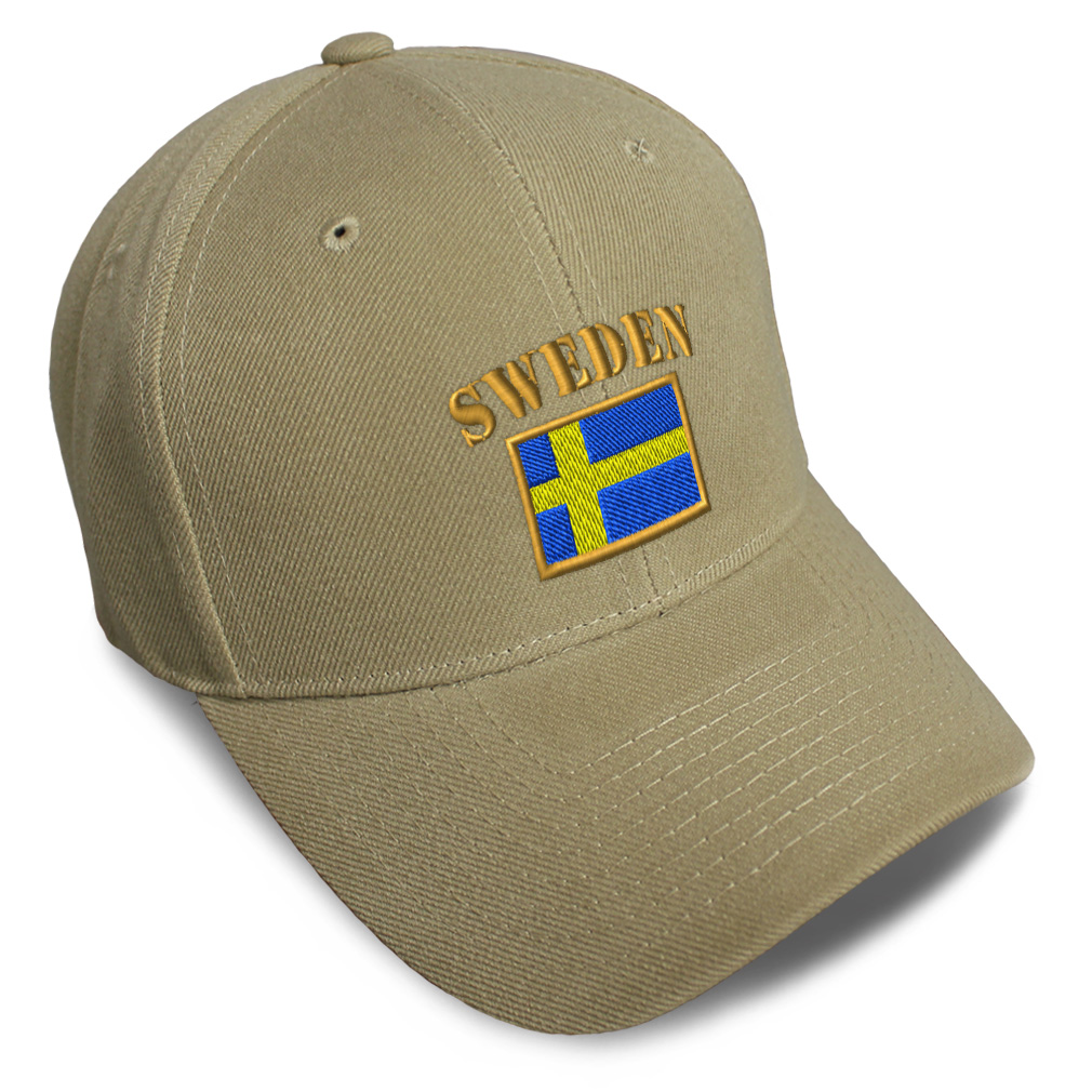 Baseball Cap Sweden Style B Flag Embroidery Dad Hats for Men & Women 1 ...