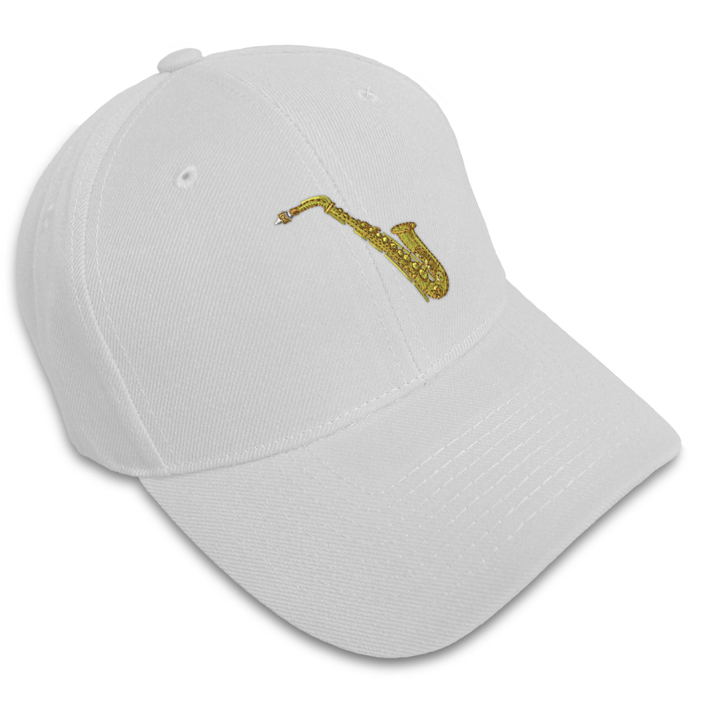 Baseball Cap Alto Sax Embroidery Dad Hats for Men & Women Strap Closure ...