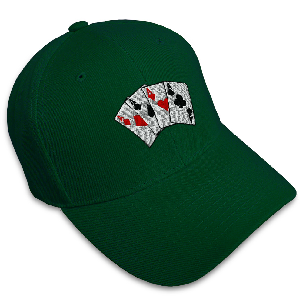 Baseball Cap Poker Cards Game Embroidery Acrylic Dad Hats for Men ...