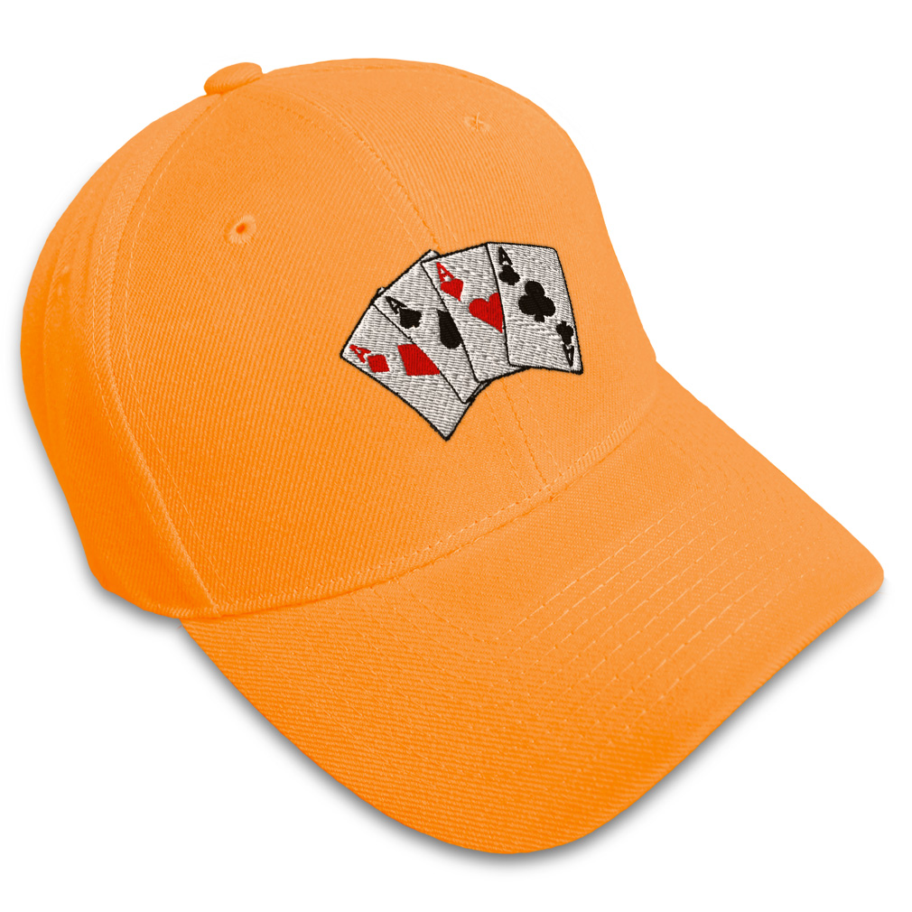 Baseball Cap Poker Cards Game Embroidery Acrylic Dad Hats for Men ...