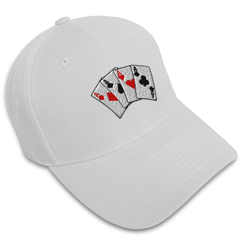 Baseball Cap Poker Cards Game Embroidery Acrylic Dad Hats for Men ...